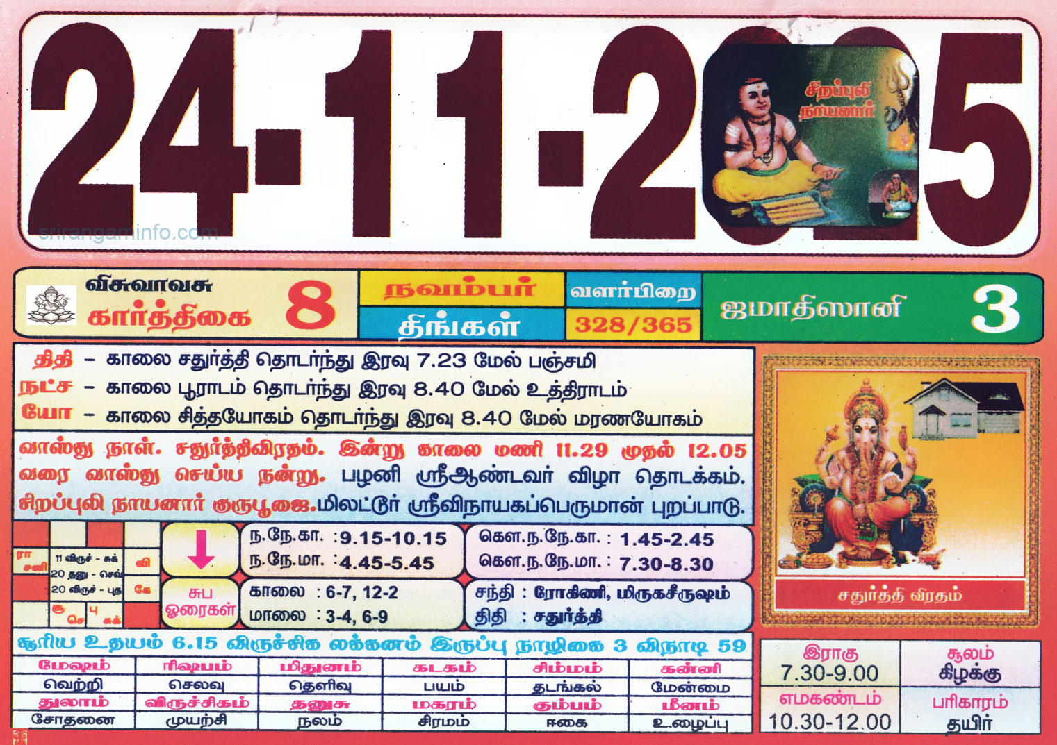 Tamil Daily Calendar 2025, Tamil Calendar 2025, Nalla Neram - தமிழ் ...